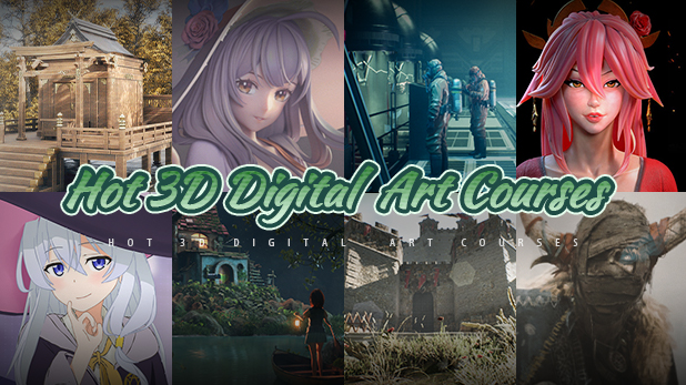 【Hot 3D Digital Art Courses】3D character creation+3D environment creation course online|wingfox