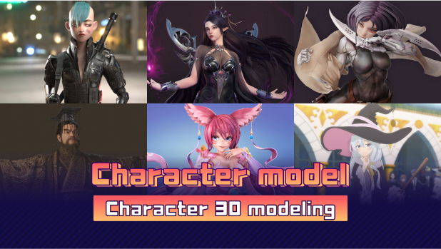 【Character modeling】Character 3D modeling course online|wingfox