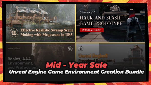 Unreal Engine Game Environment Creation Bundle course online|wingfox