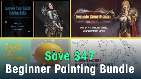 Beginner Painting Bundle, Save $47 to start your painting journey! course online|wingfox