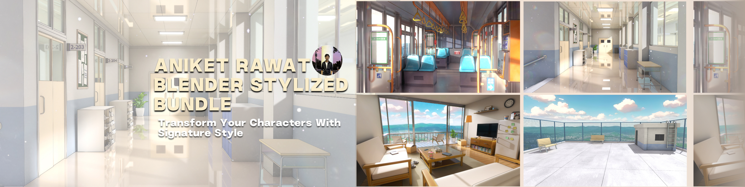 Aniket Rawat × Blender Stylized Bundle: Transform Your Characters with Signature Style course ...